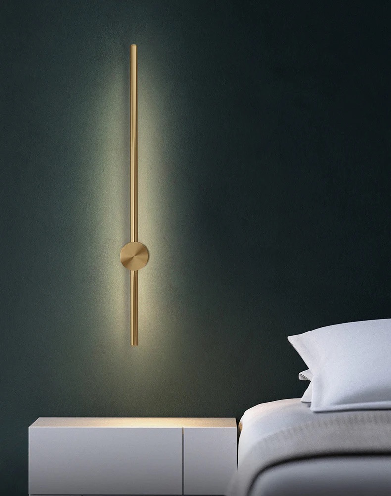 Tube Led Wall lamp (Gold) – Nawrly