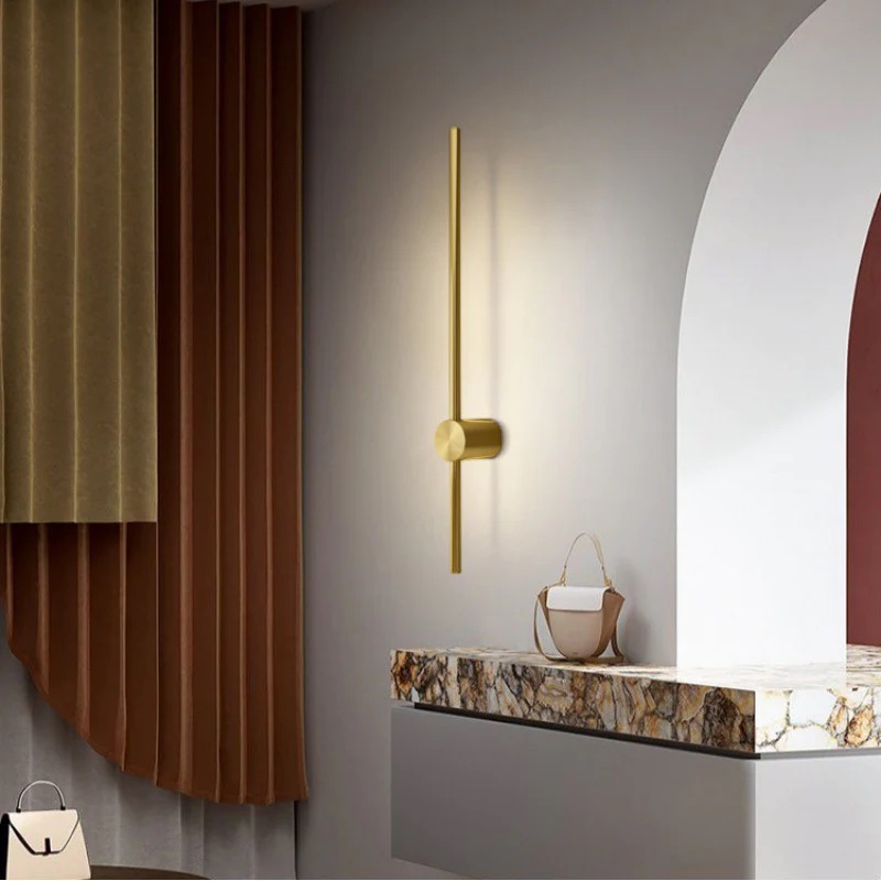 Tube Led Wall lamp (Gold) – Nawrly